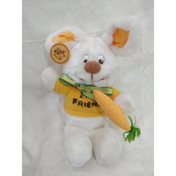 Russ | Toys | Russ Bunny Rabbit With Yellow Carrot Pockodot Yellow Ears ...